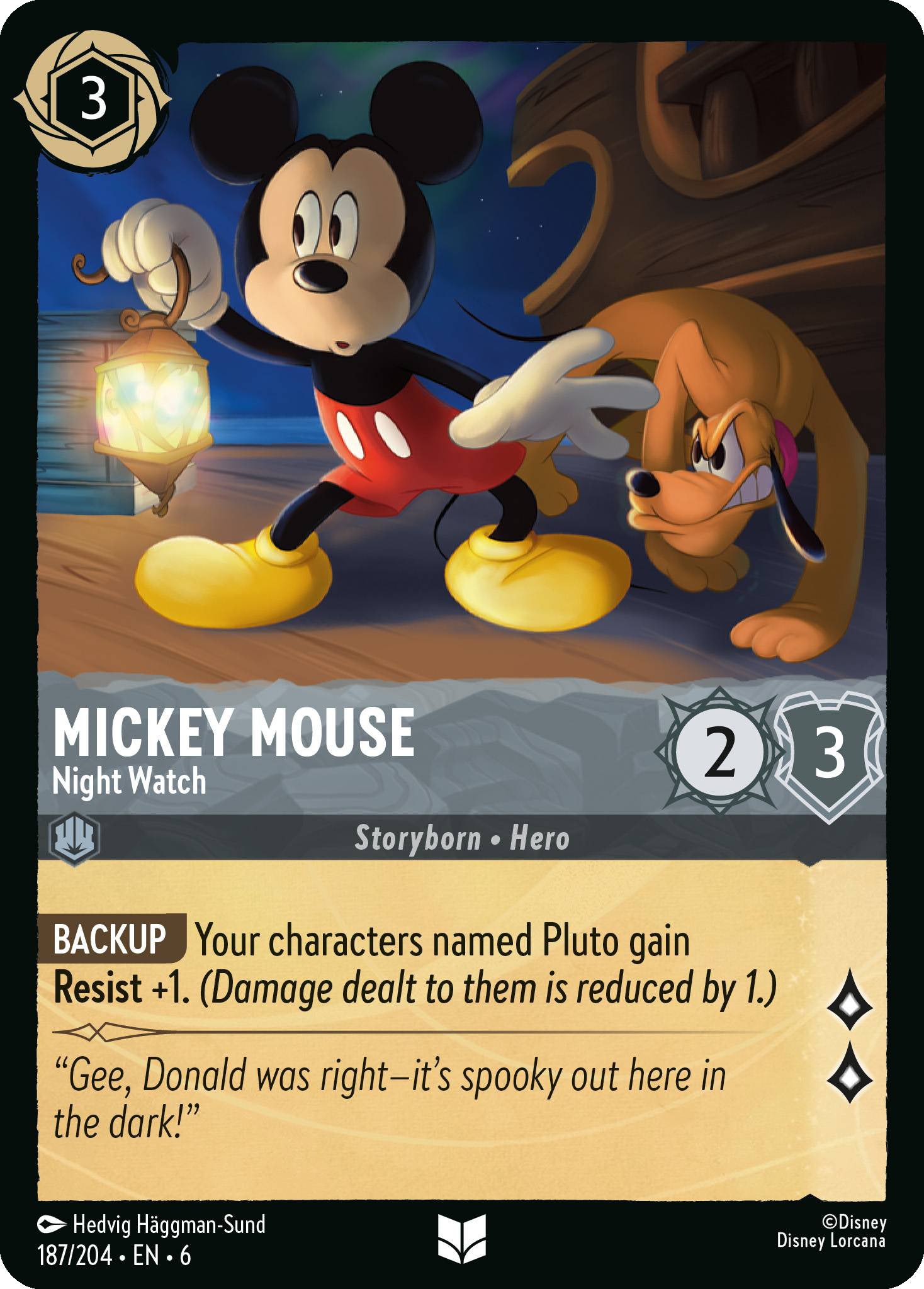 Mickey Mouse - Night Watch | Azurite Sea #187 [foil] – Unplugged Games